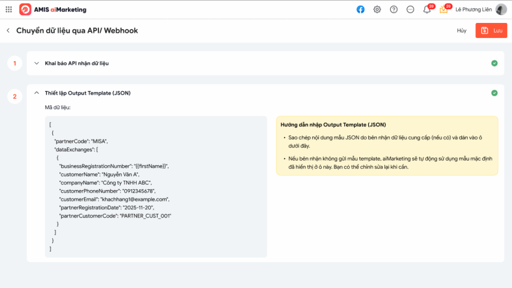 Hướng dẫn chuyển lượt submit form sang hệ thống bên ngoài aiMarketing ...